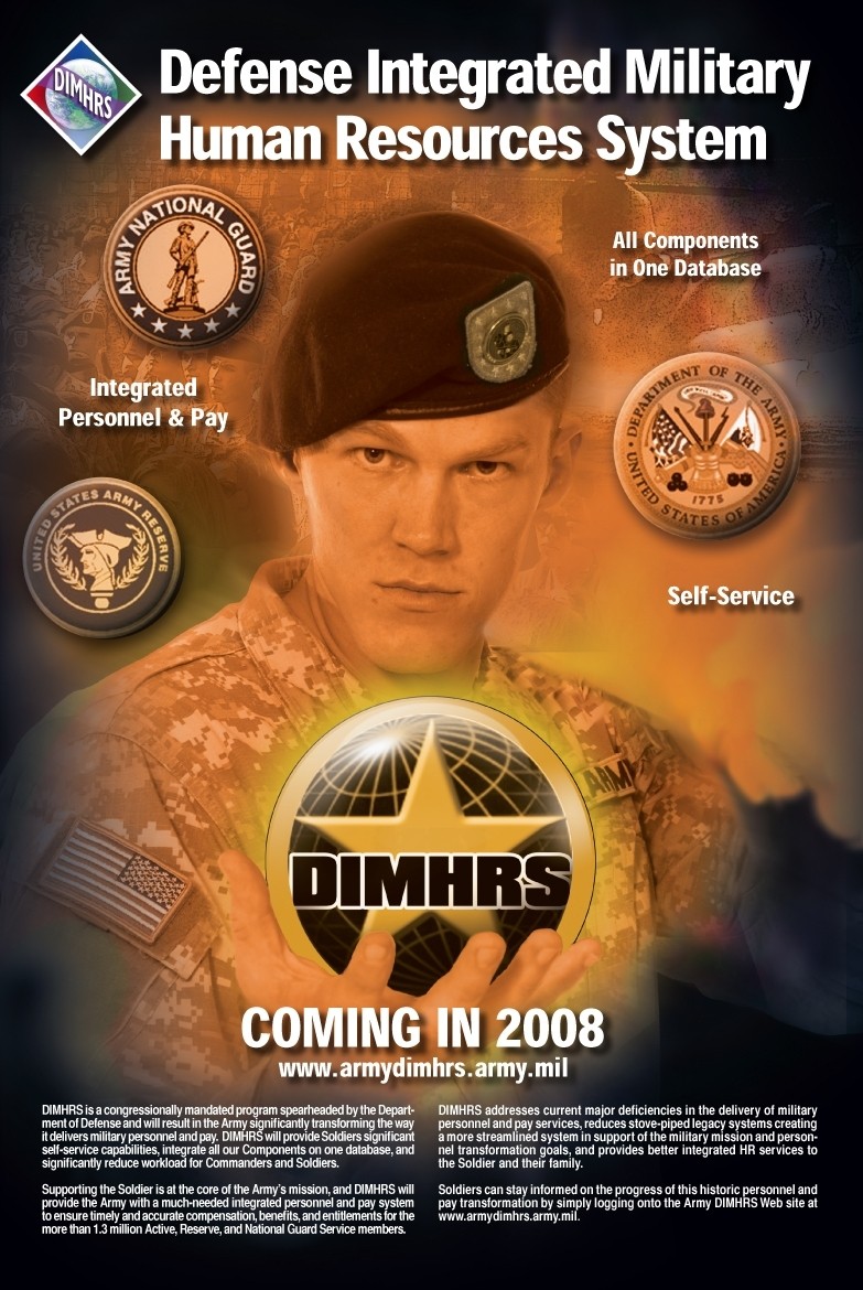 DIMHRS brings self-service capabilities to Soldiers | Article | The ...