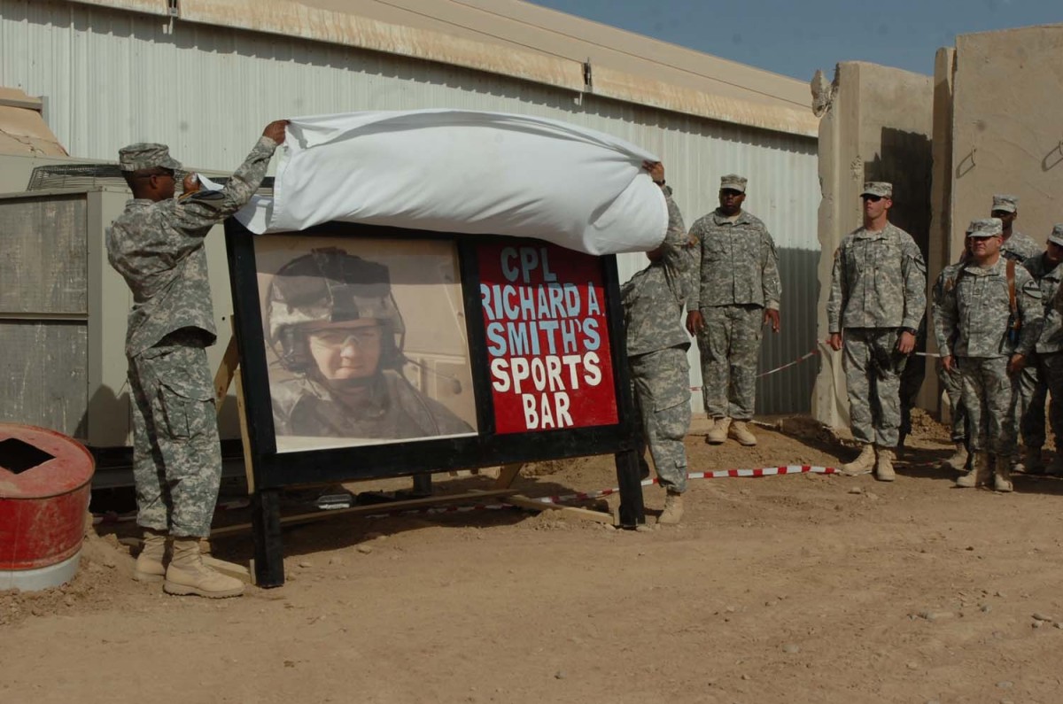 Deployed Soldiers Dedicate Sports Bar to Fallen Comrade | Article | The ...