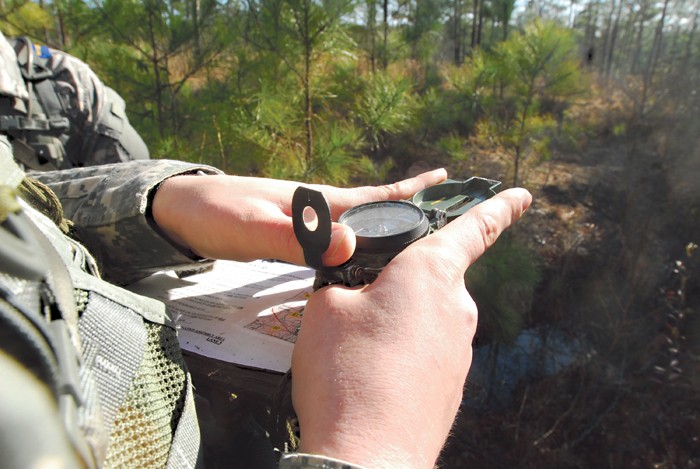 Directionally challenged: Basic trainees take to the woods during land ...