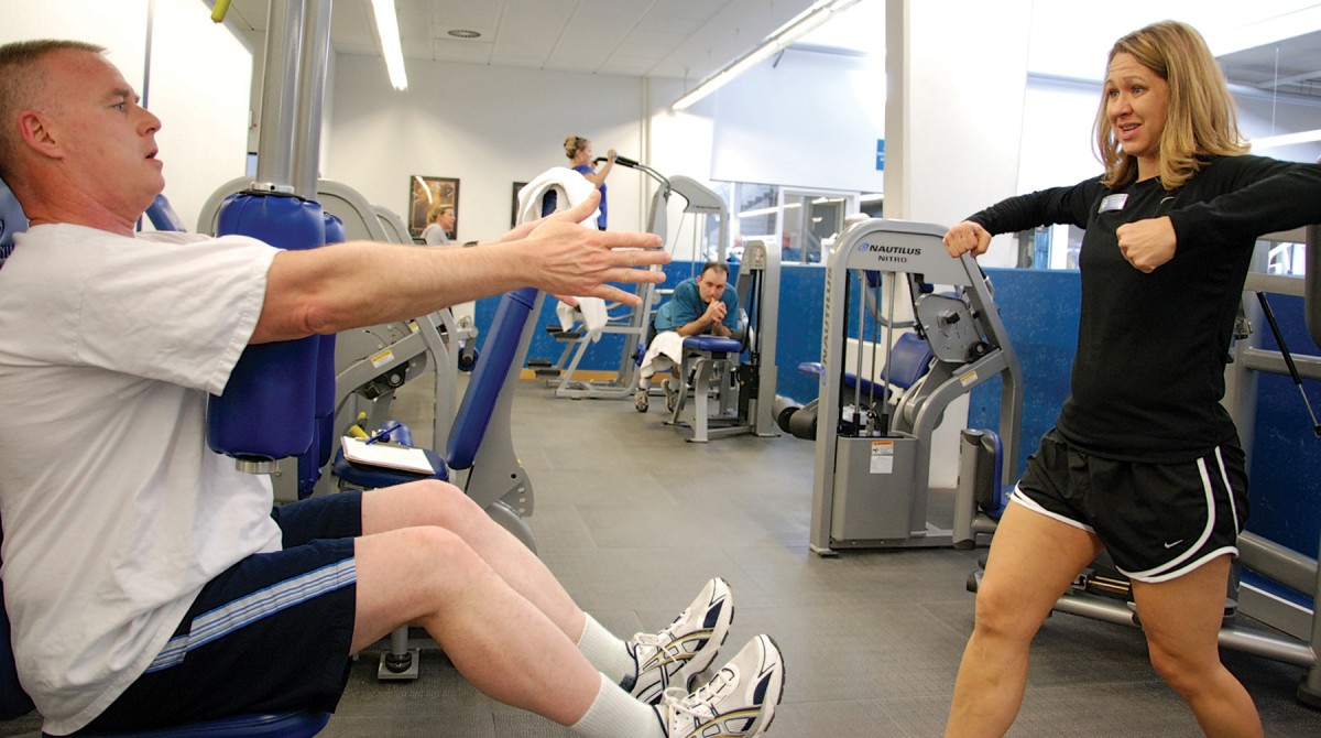 Personal fitness trainers help community members to lose weight, shape ... Personal fitness trainers help community members to lose weight, shape ...