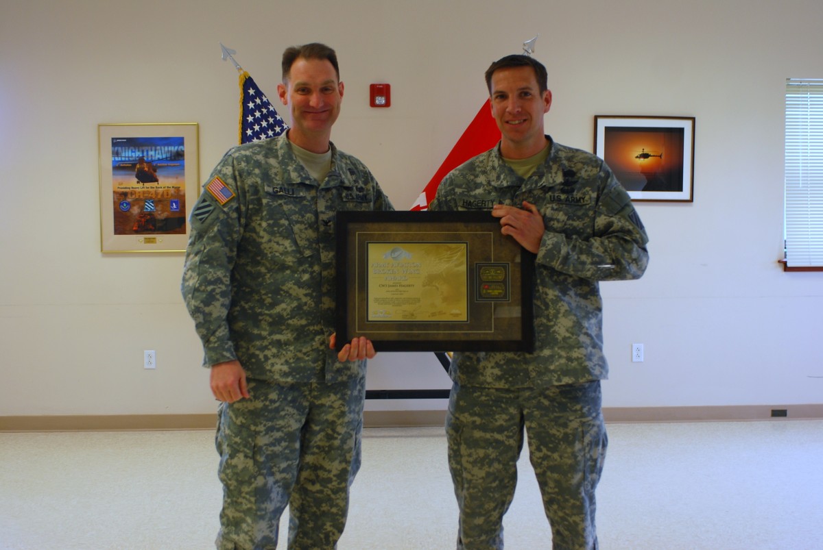 Cab Soldier Receives Broken Wing Award Article The United States Army
