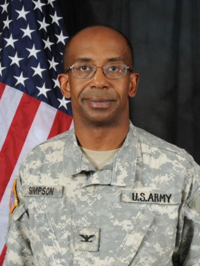 ACC's Col. Simpson nominated for BG | Article | The United States Army