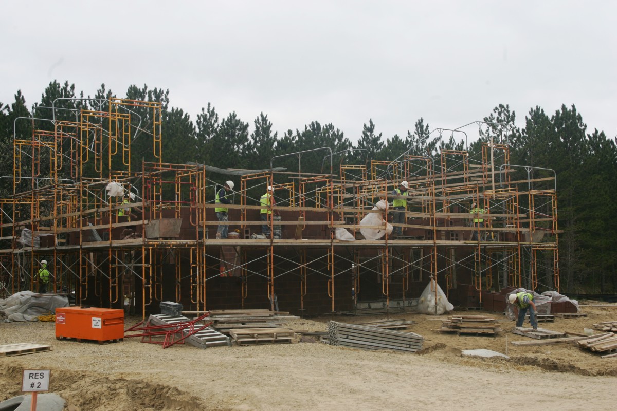 Fort McCoy CACTF, Mobile Urban Training Site-South projects in progress ...