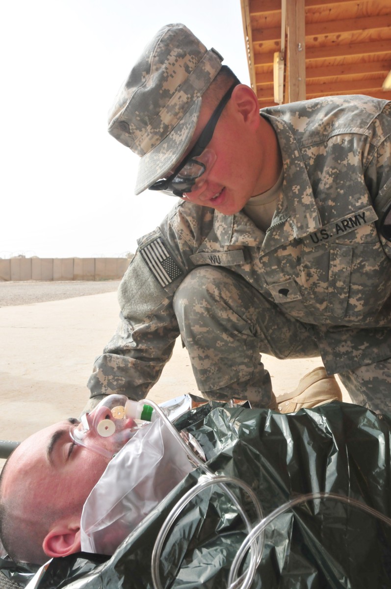 Medics react to mass casualty exercise in Iraq | Article | The United ...
