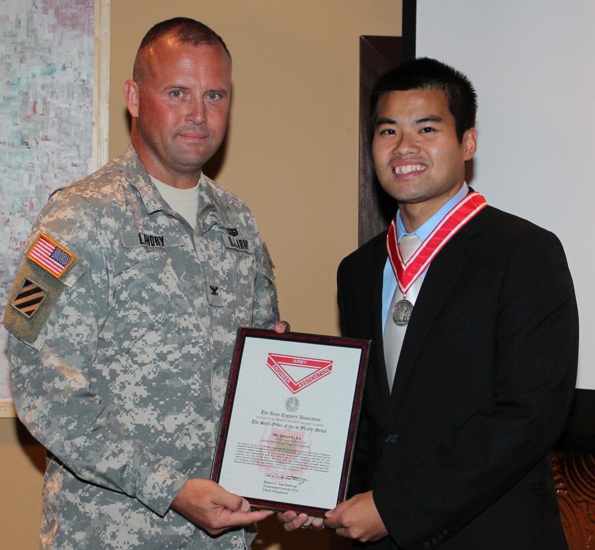 Corps environmental engineer receives Steel de Fleury Medal | Article ...