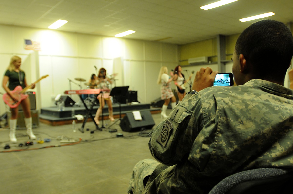 Rock band, Bandshe performs for troops at Camp Ramadi, Iraq | Article ...