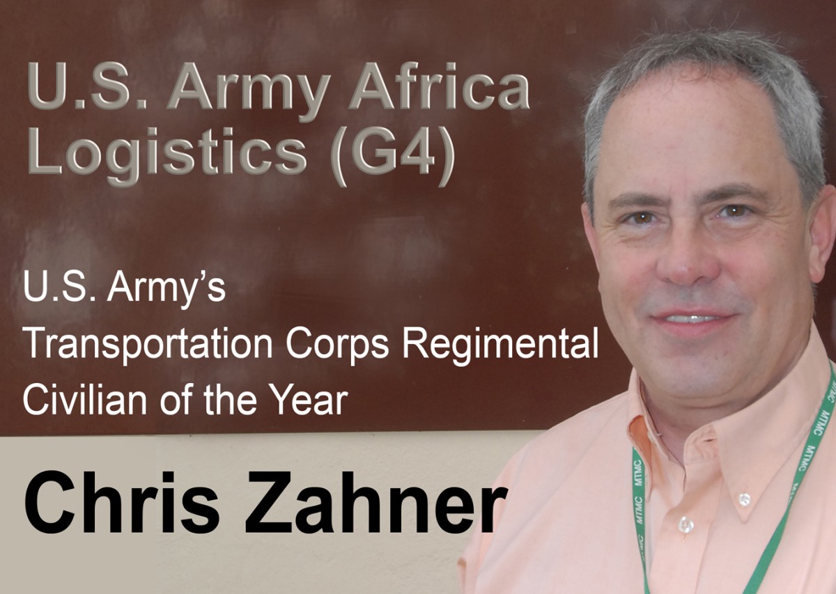 USARAF’s Chris Zahner receives U.S. Army Transportation Corps ...