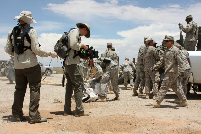 The warriors of Battle Lab filmed during Network Integration Exercise ...