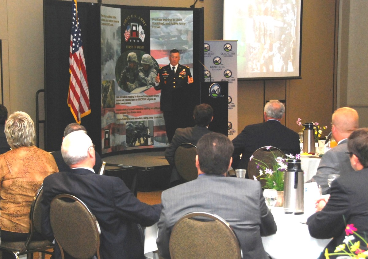 First Army Commander links Army core values with local business ...