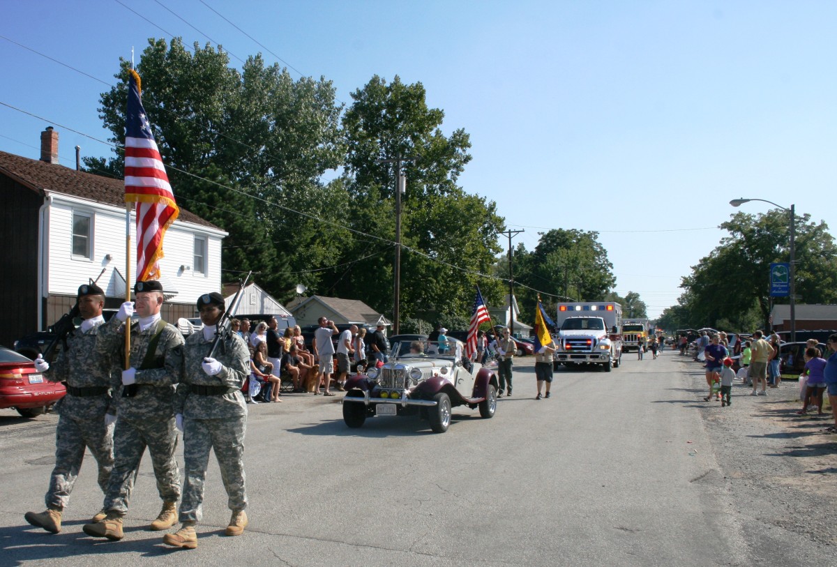 ASC color guard leads parade | Article | The United States Army