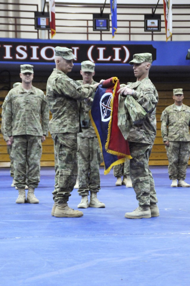 10th Mountain Division headquarters Soldiers redeploy, uncase colors ...