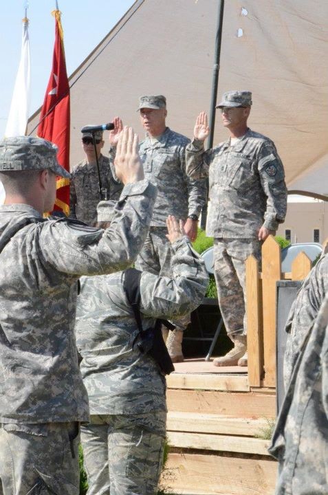 U.S. service members reenlist at Iraqi oasis | Article | The United ...