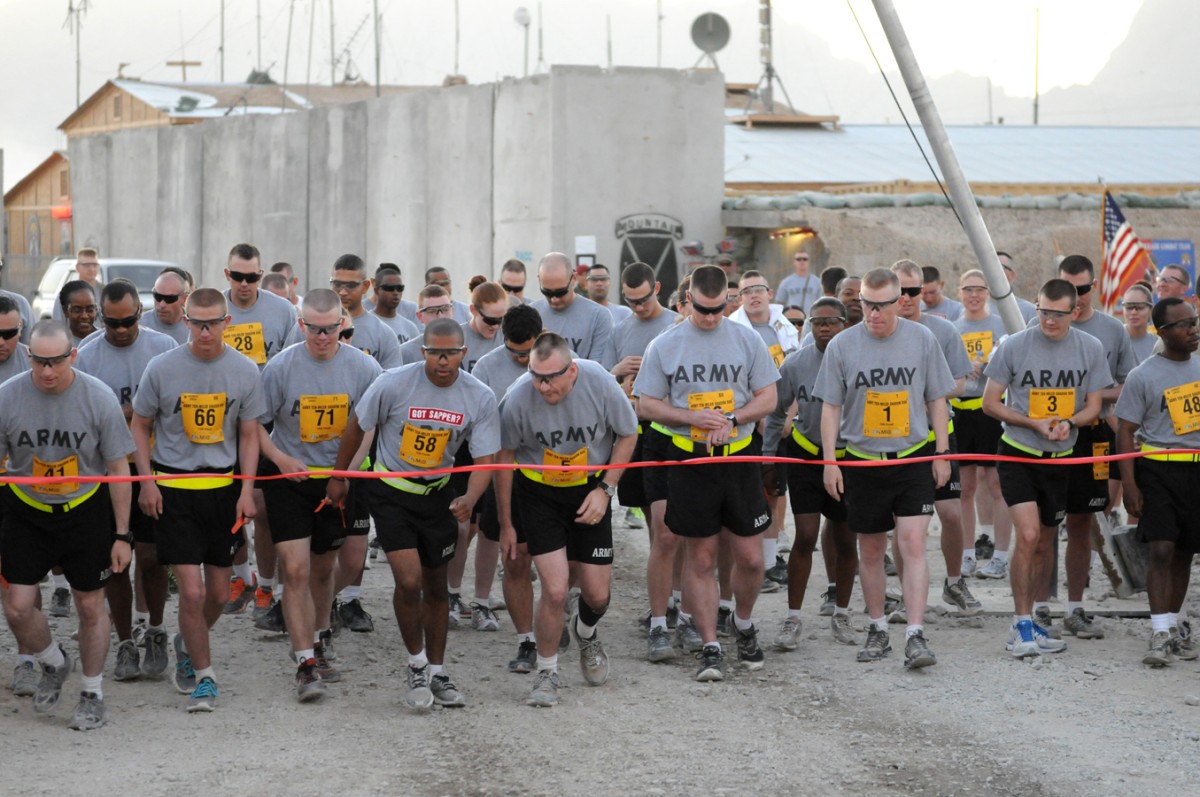 10th Mountain Division Spartans conduct Ten-Miler shadow run in Taliban ...