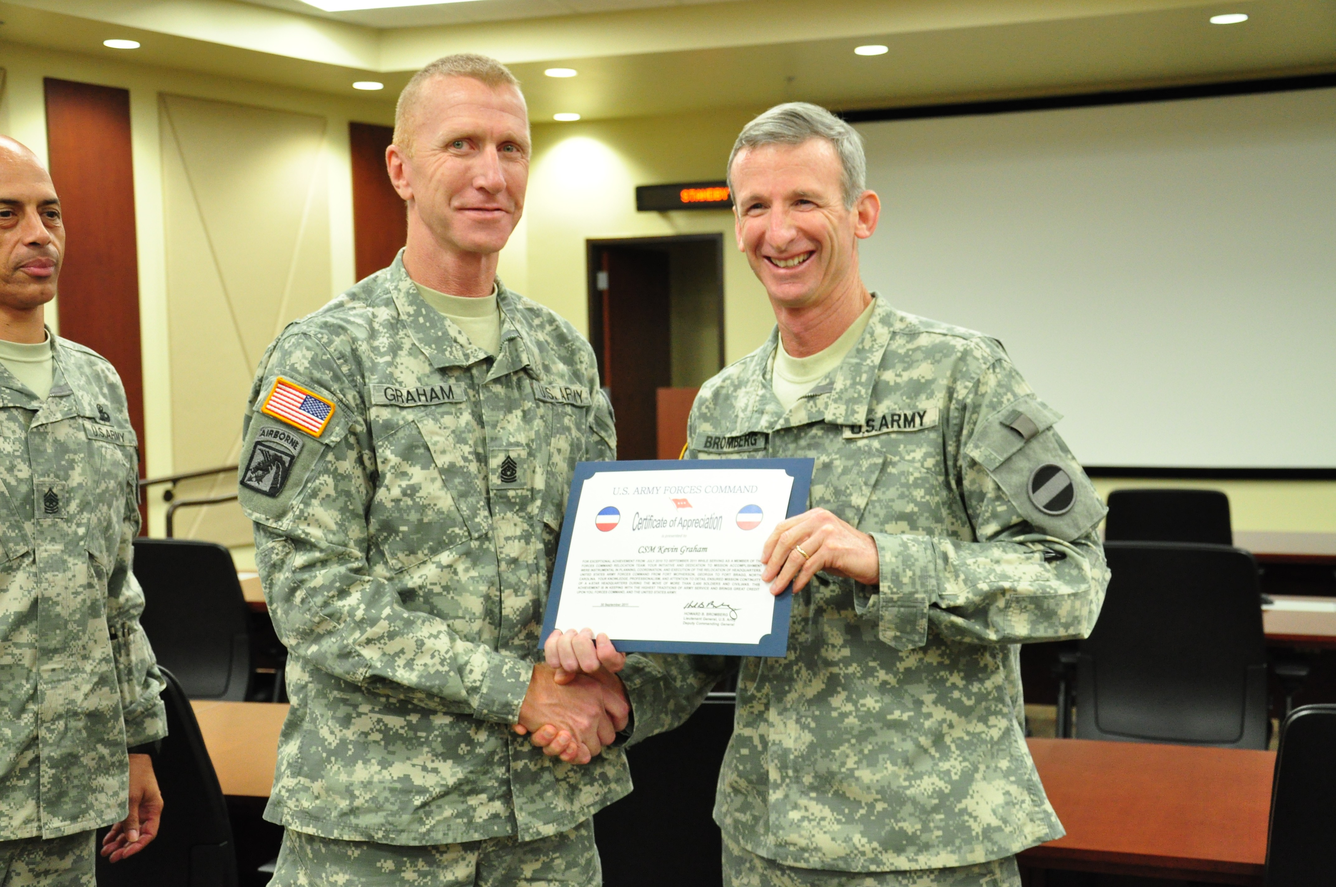 FORSCOM recognizes personnel critical to successful BRAC move | Article ...