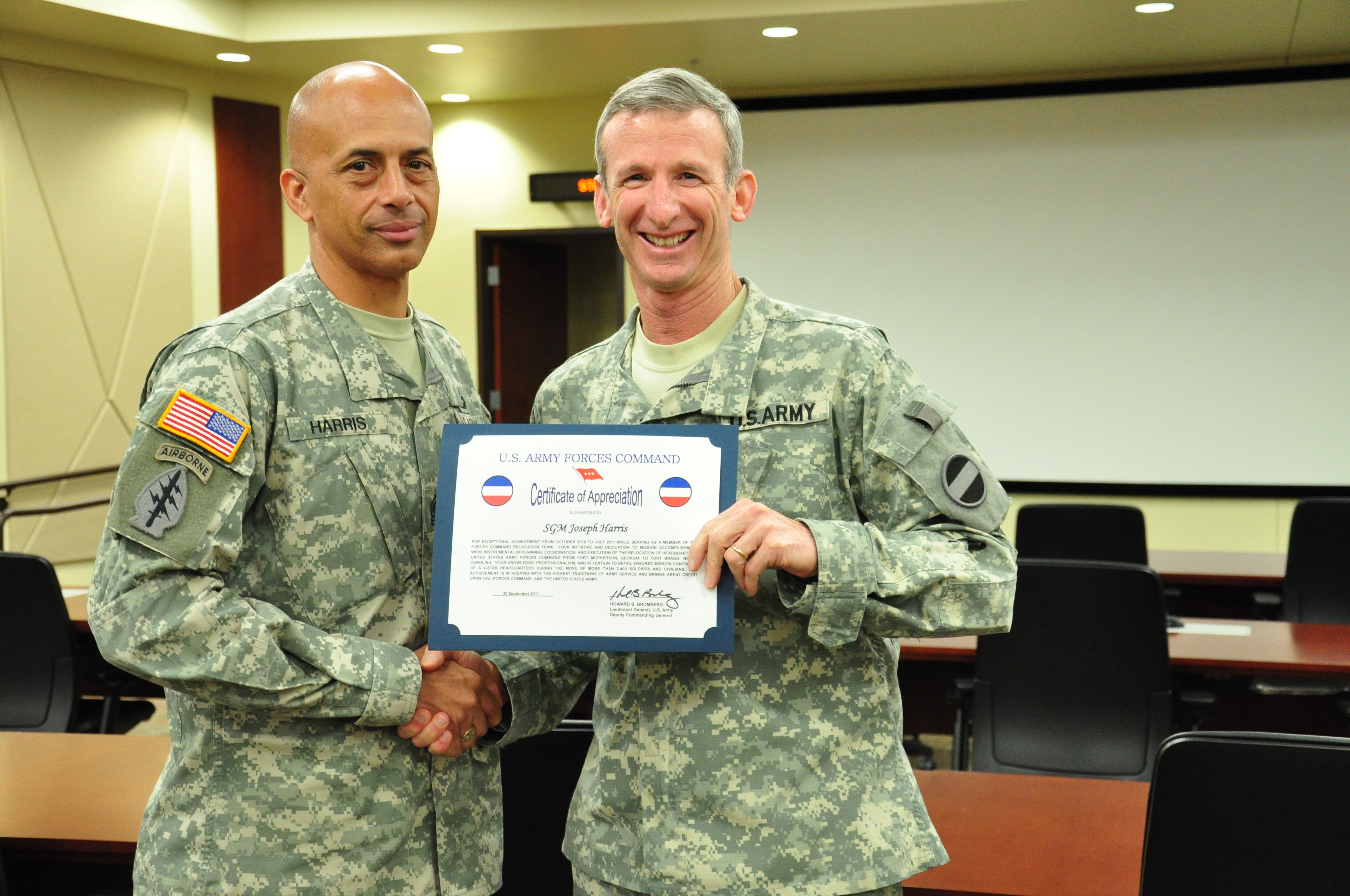 FORSCOM recognizes personnel critical to successful BRAC move | Article ...