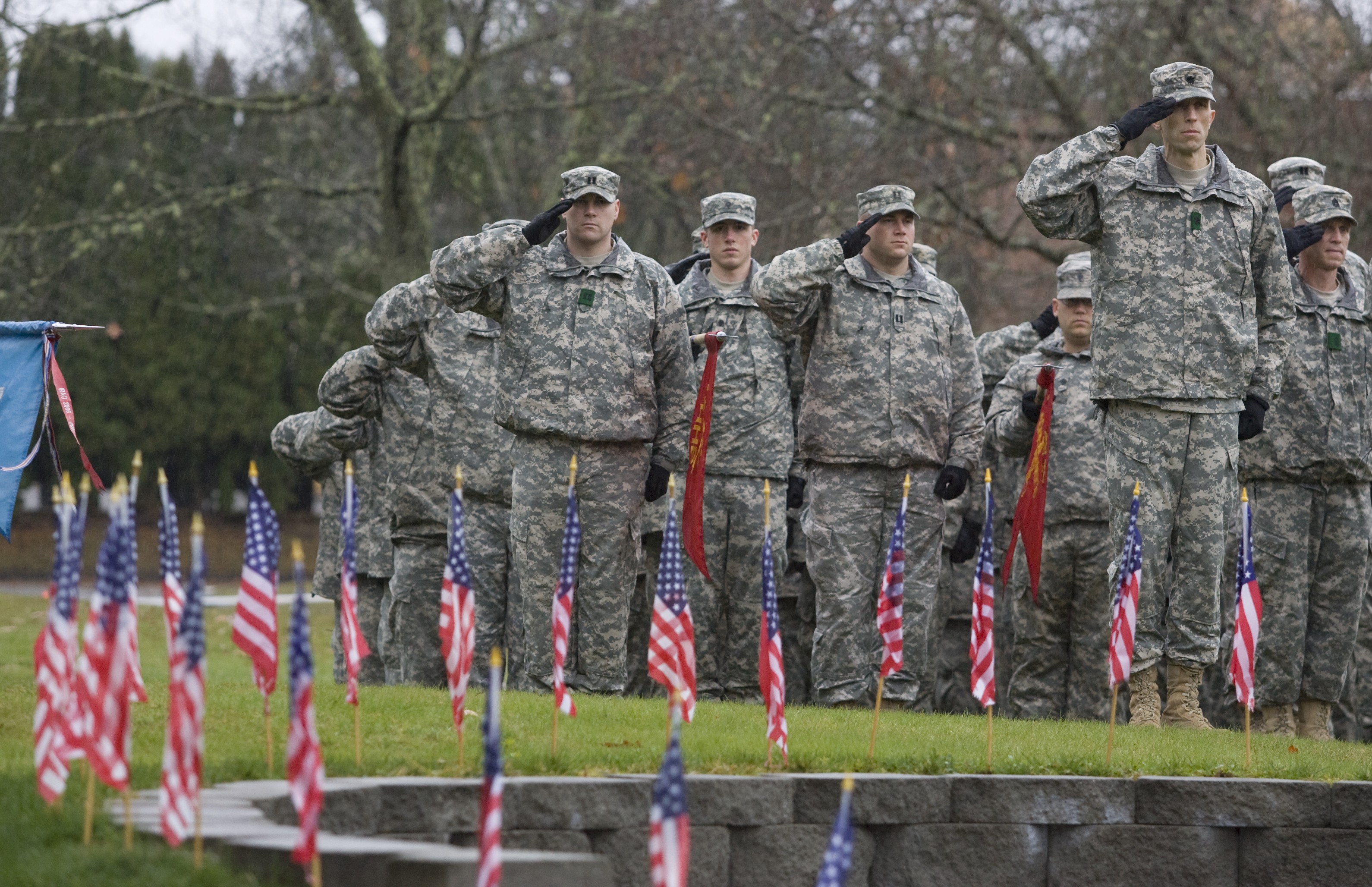 3rd Bde., 2nd ID units case colors for first Afghan deployment ...