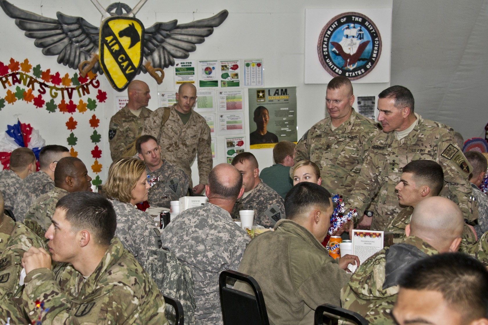 ISAF Joint Command visits Camp Marmal, 1st Air Cav for Thanksgiving ...