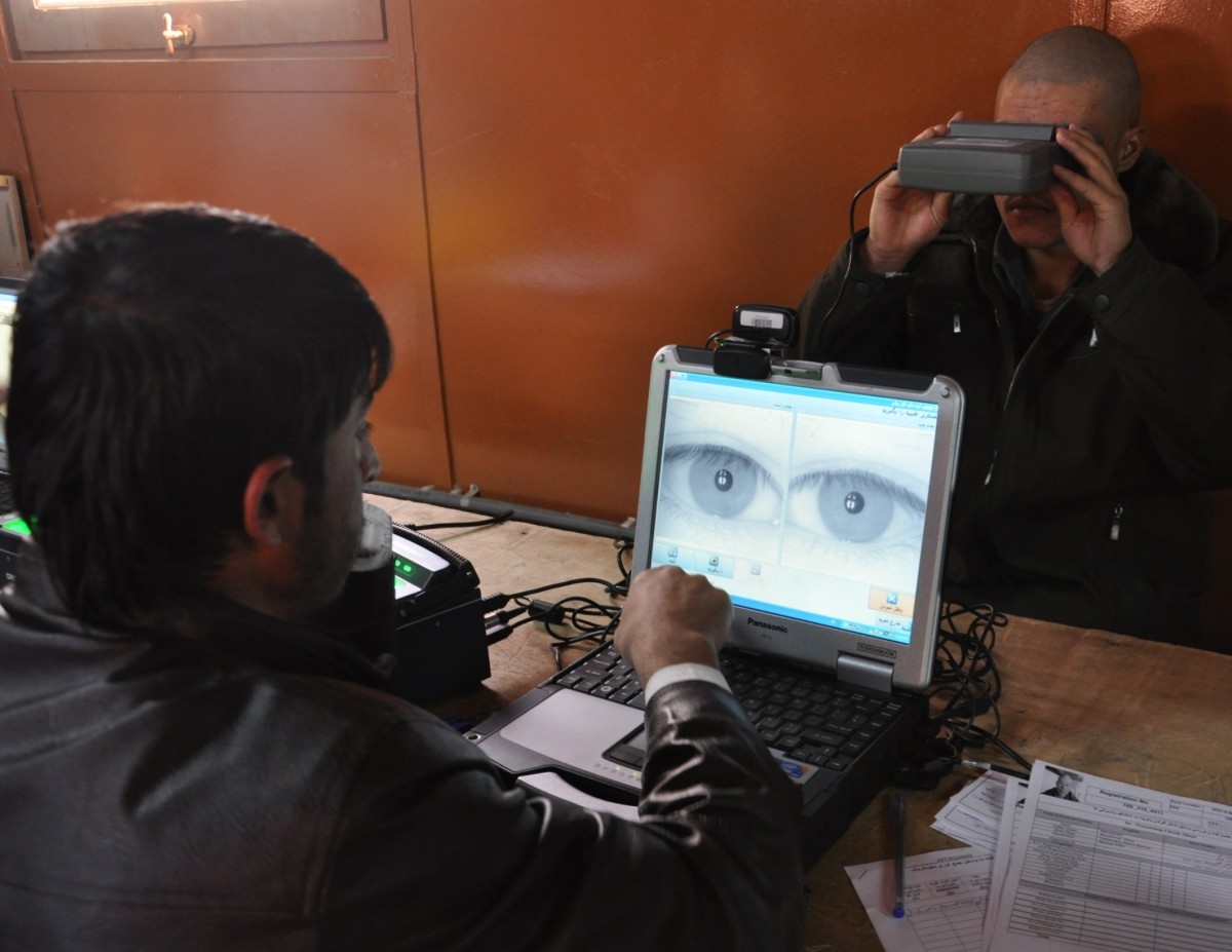 Afghan National Police students experience biometrics system | Article ...