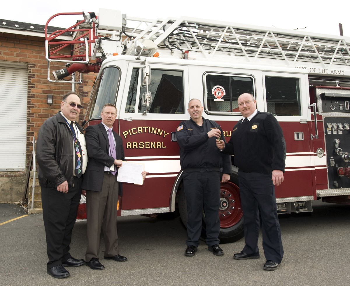 Picatinny Fire Department donates ladder truck to Lyons VA center ...