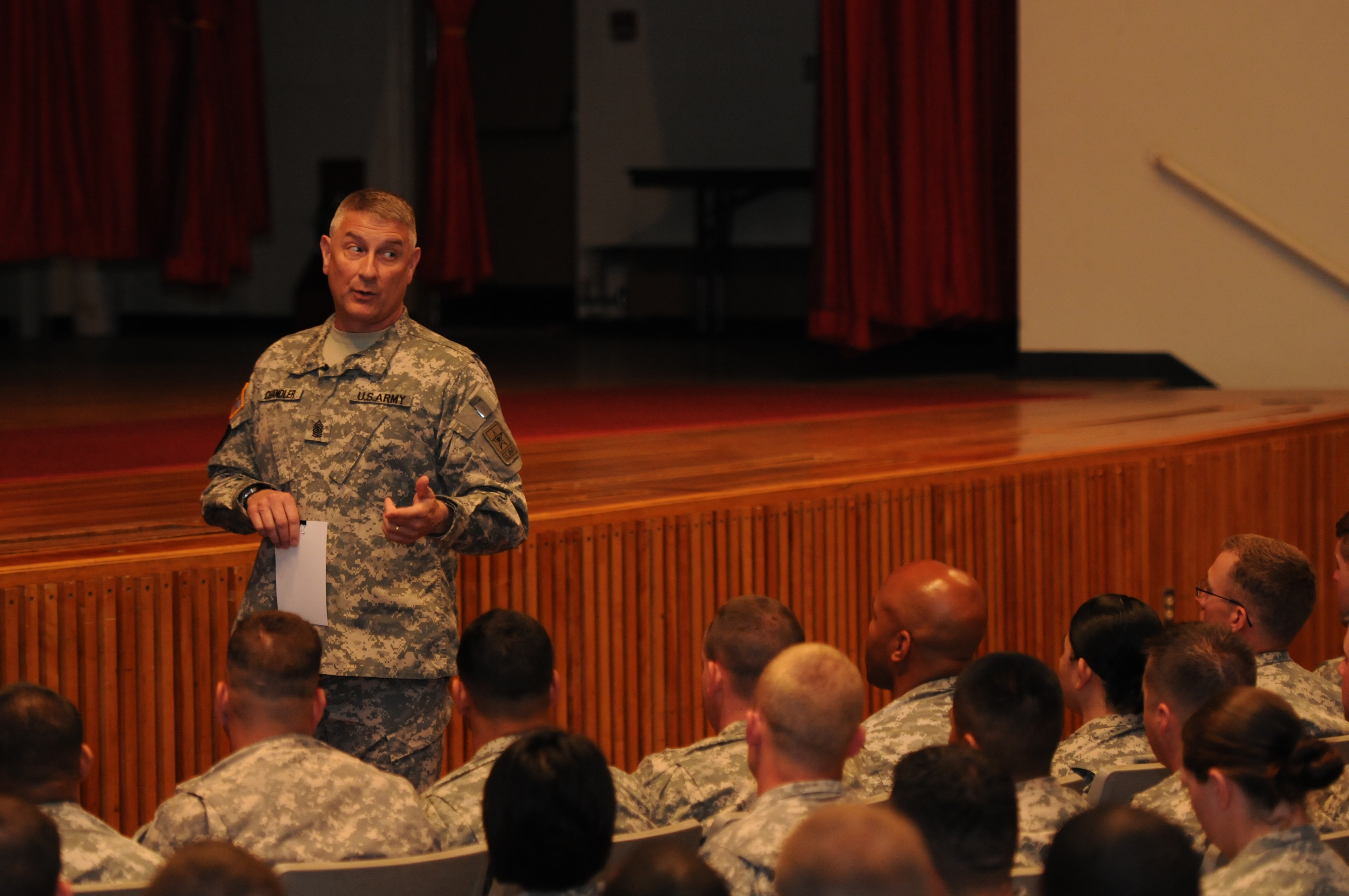 Army's top enlisted leader addresses Fort Carson Soldiers | Article ...