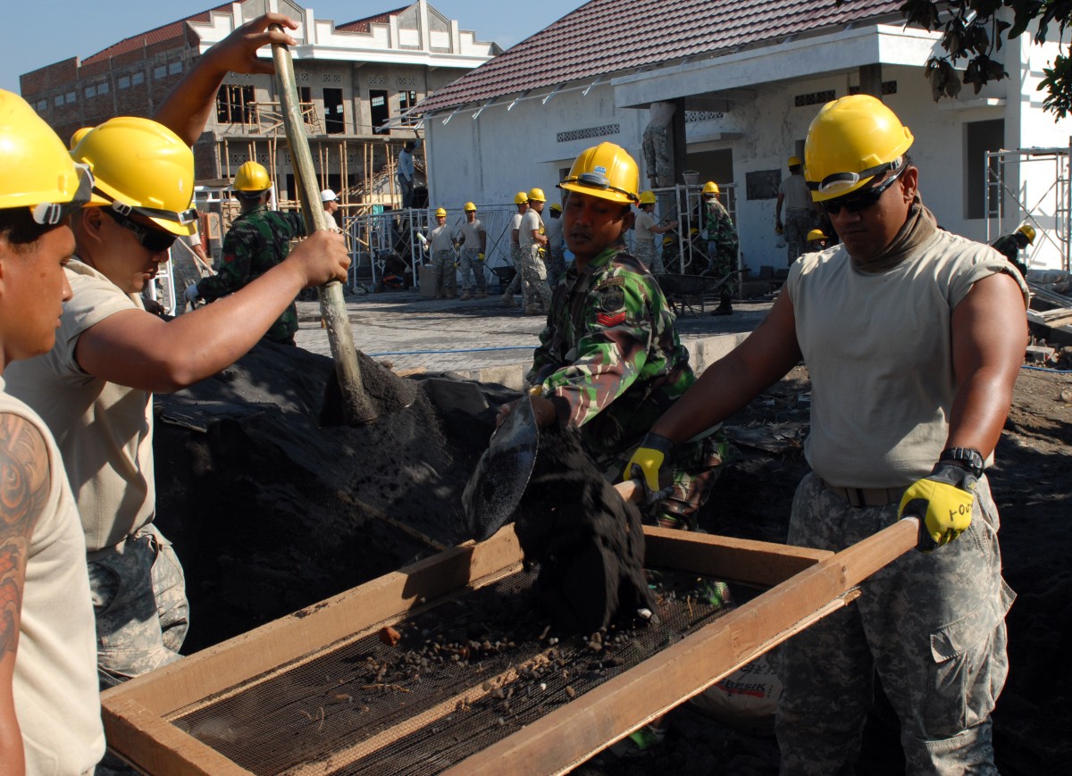 Engineers build community center, partnership with Indonesian forces ...