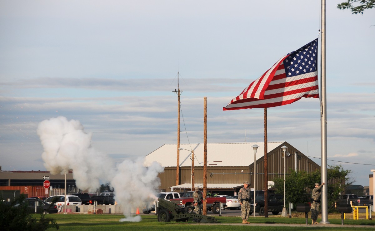 Representing Army values, showing respect at the end of the day ...