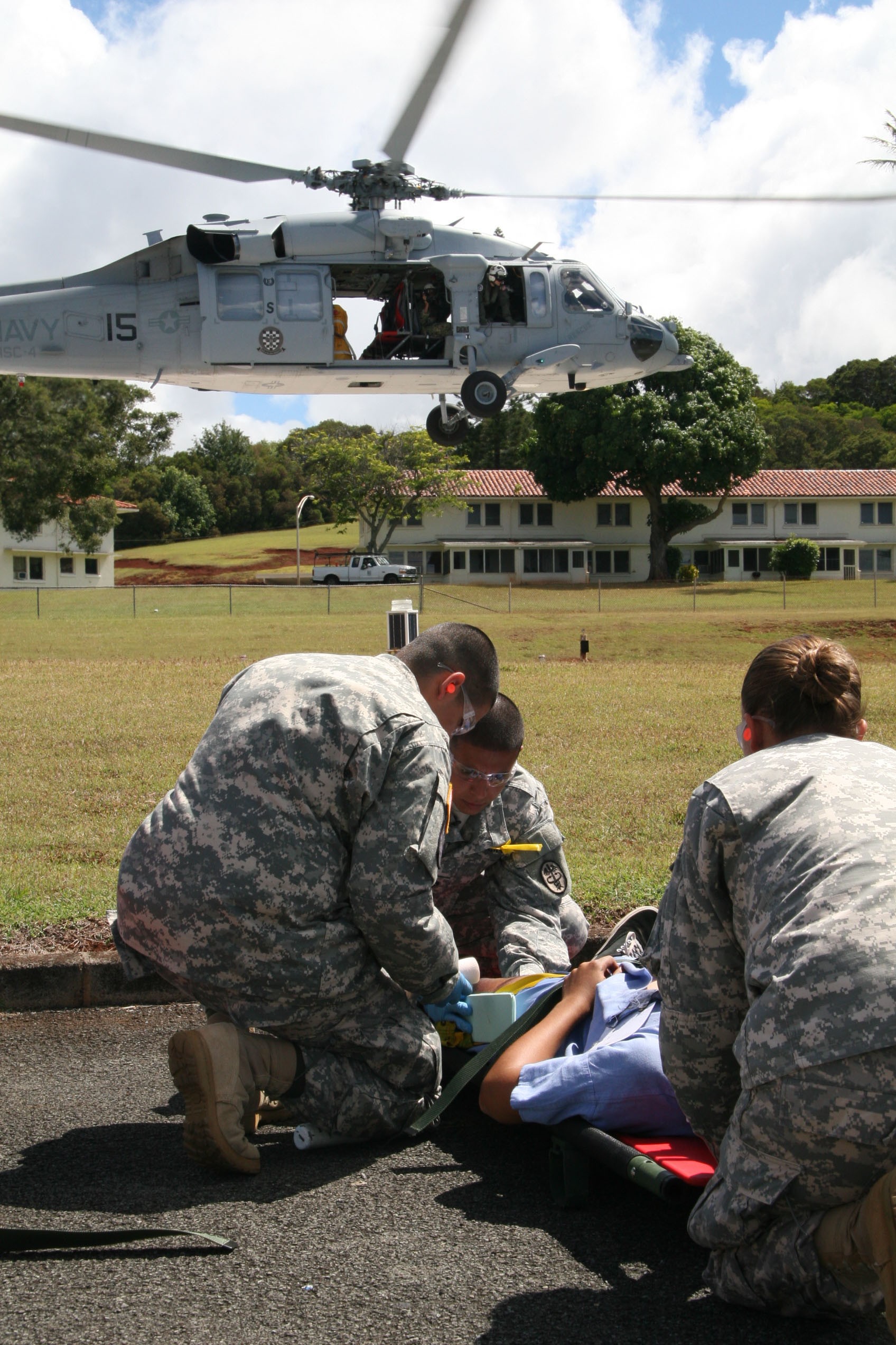 Tripler's staff care for mock casualties during MASCAL exercise ...