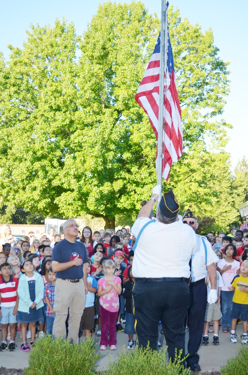 ASC employee donates flag to local school | Article | The United States ...