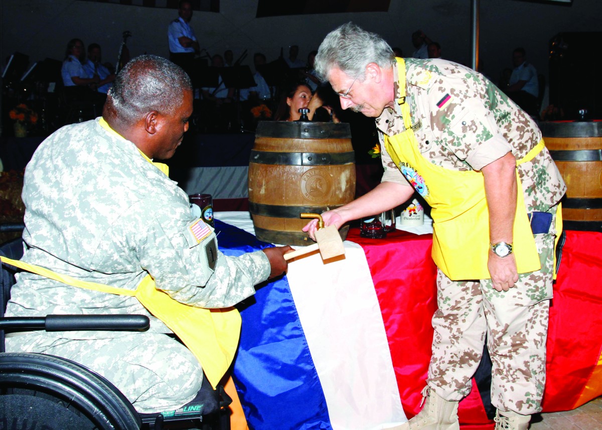 Keg tapping ceremony a thank you to garrison friends, supporters ...