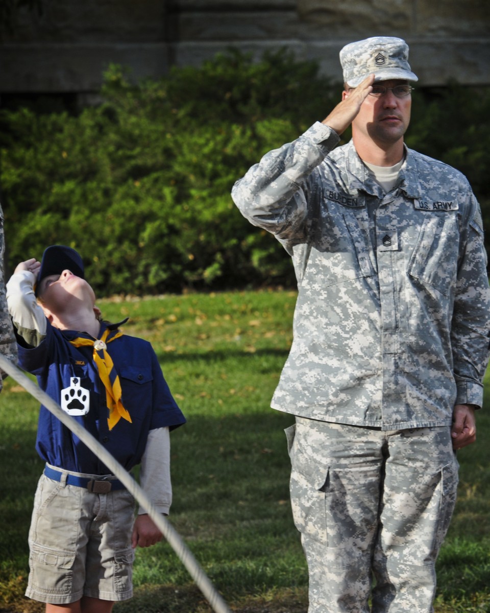Local Cub Scouts observe, participate in 'Retreat' ceremony | Article ...