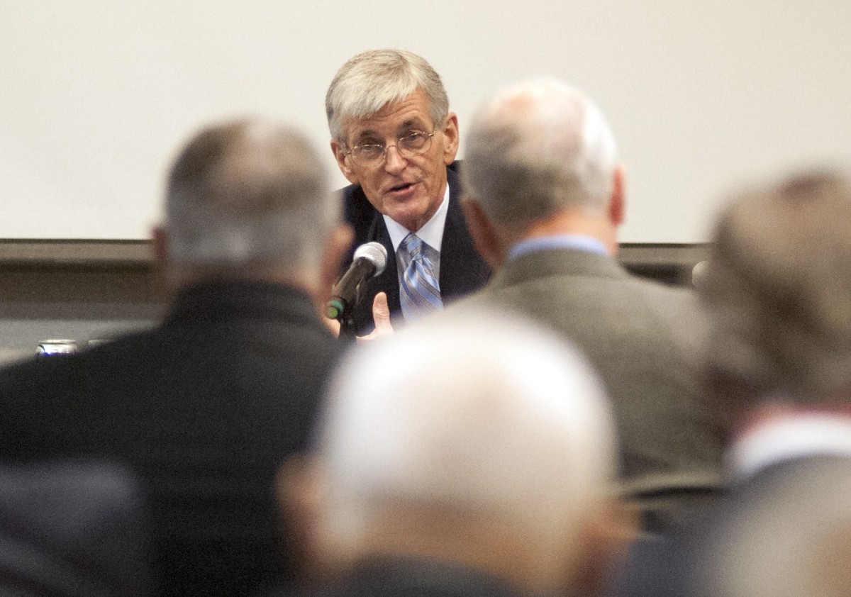 Secretary of the Army John McHugh speaks with Civilian Aides to the ...