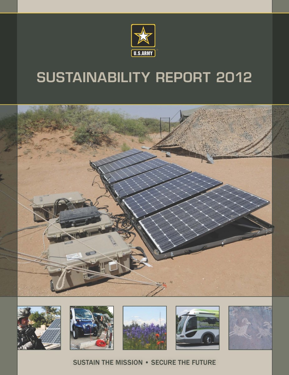 Army Releases Sustainability Report 2012 | Article | The United States Army Army Releases Sustainability Report 2012 | Article | The United States Army