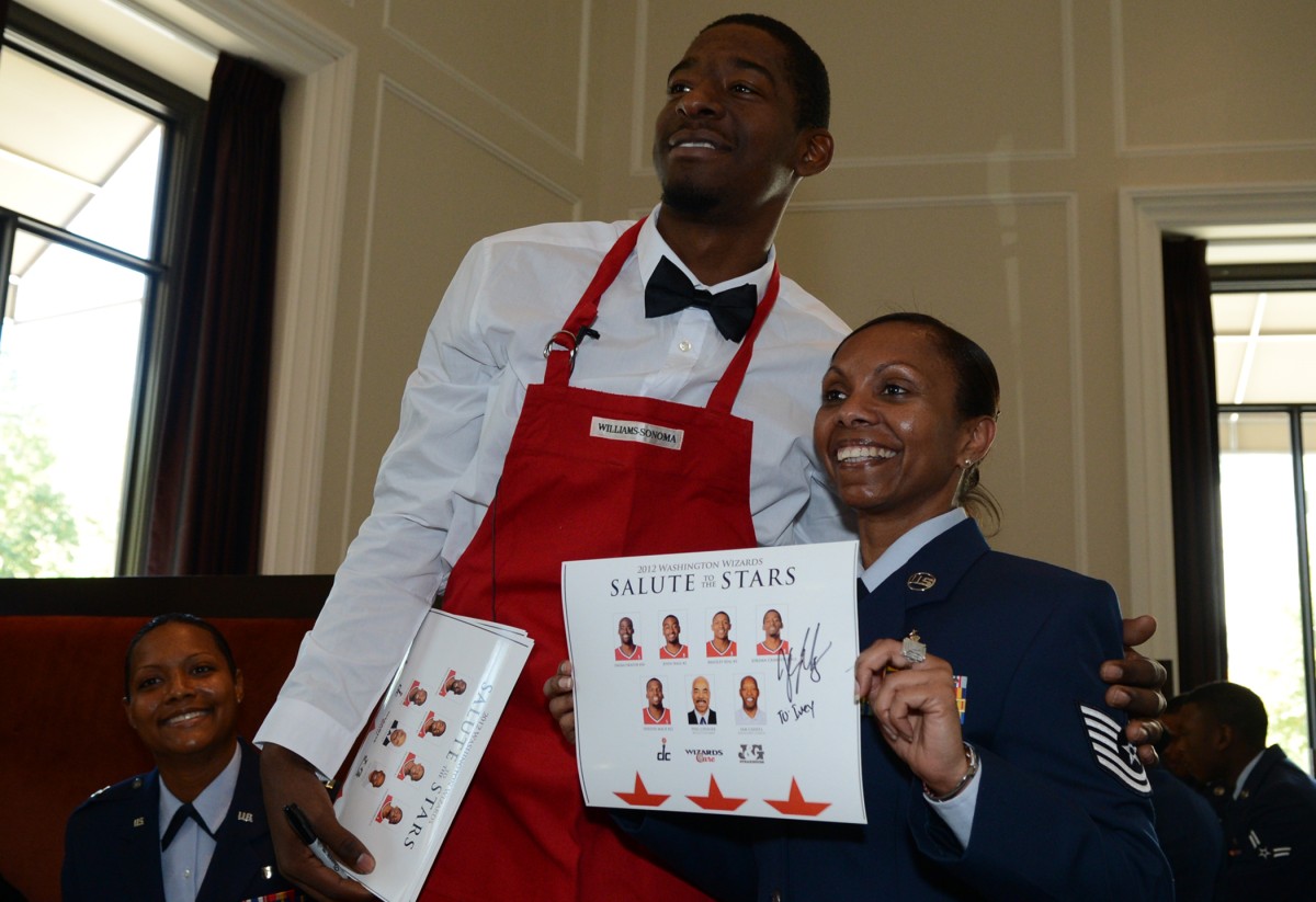 Wizards salute military vets during NBA Cares Week | Article | The ...