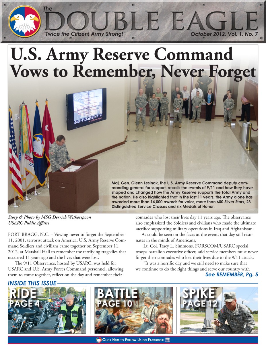 USARC Double Eagle, Oct. 2012 | Article | The United States Army