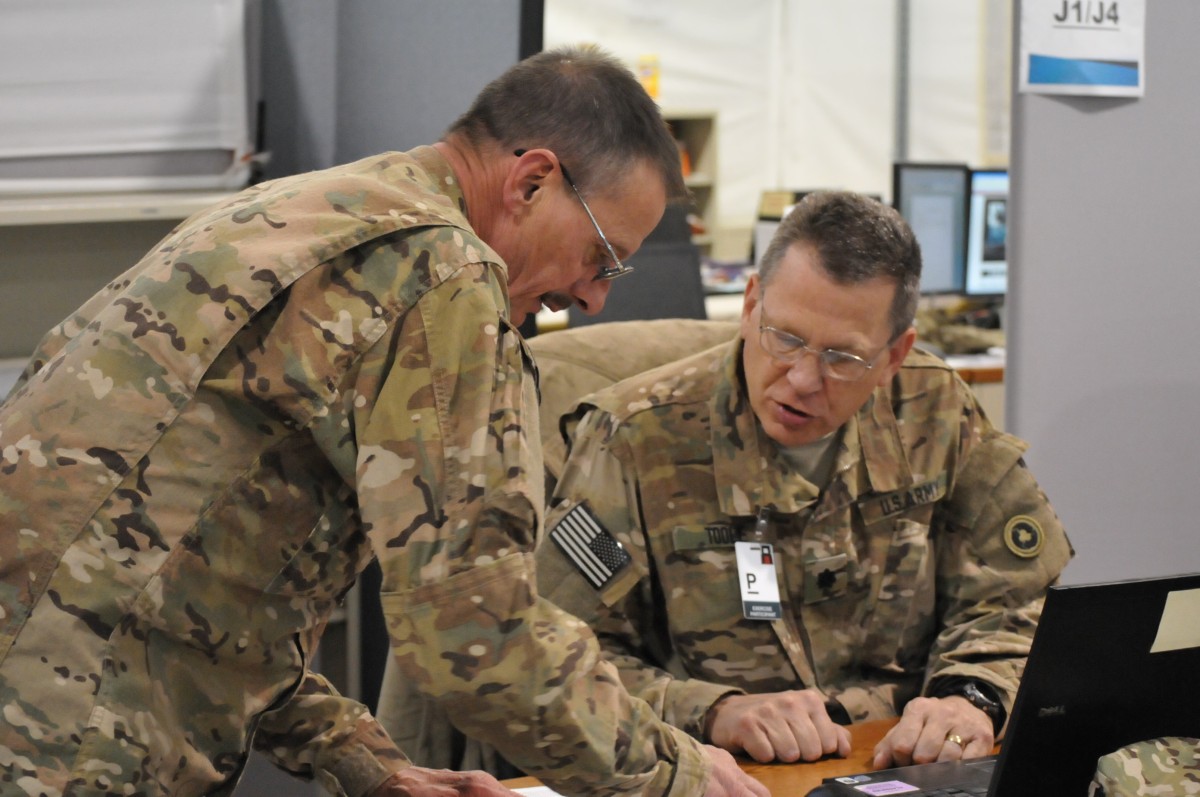 120th Infantry Brigade trains 311th ESC for deployment to Afghanistan ...