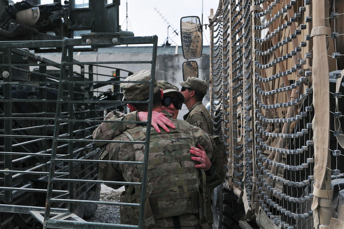 Deployed couple relies on battlefield travel, luck to see each other ...
