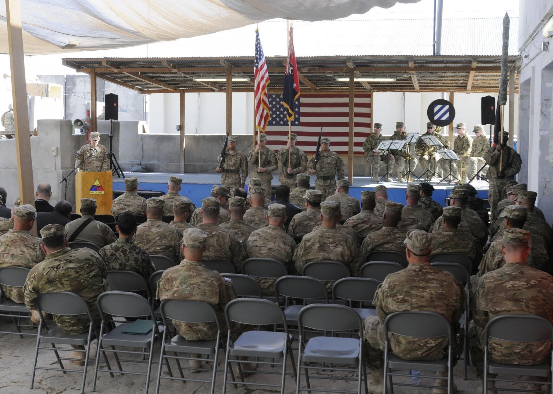 Combined Team Ready First uncases colors in Afghanistan | Article | The ...