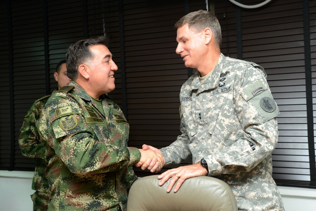 Army South commander, Colombian army leaders reinforce strong bonds ...