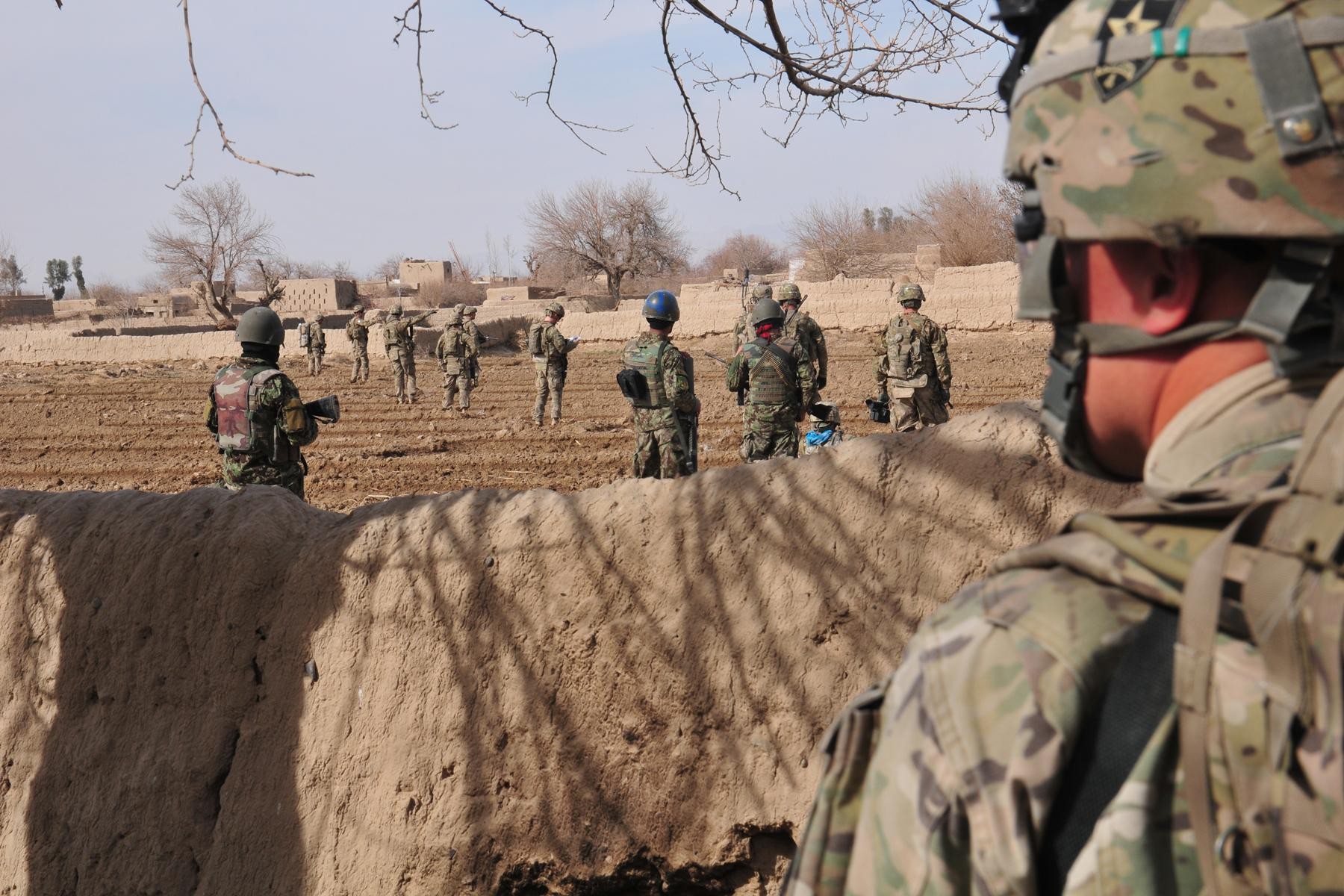 Combined Task Force 4-2 conducts combined foot patrol with ANA partners ...
