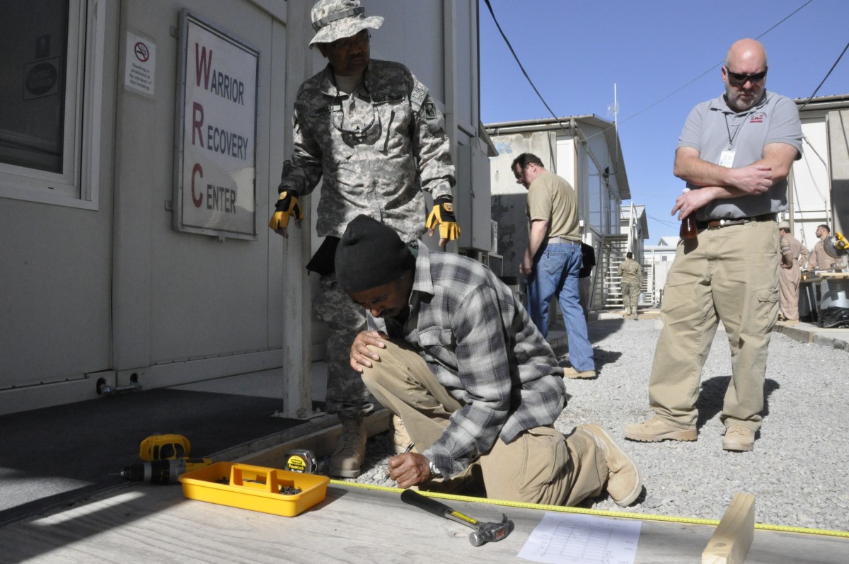 USACE volunteers build walkway, make moving around easier for Wounded ...