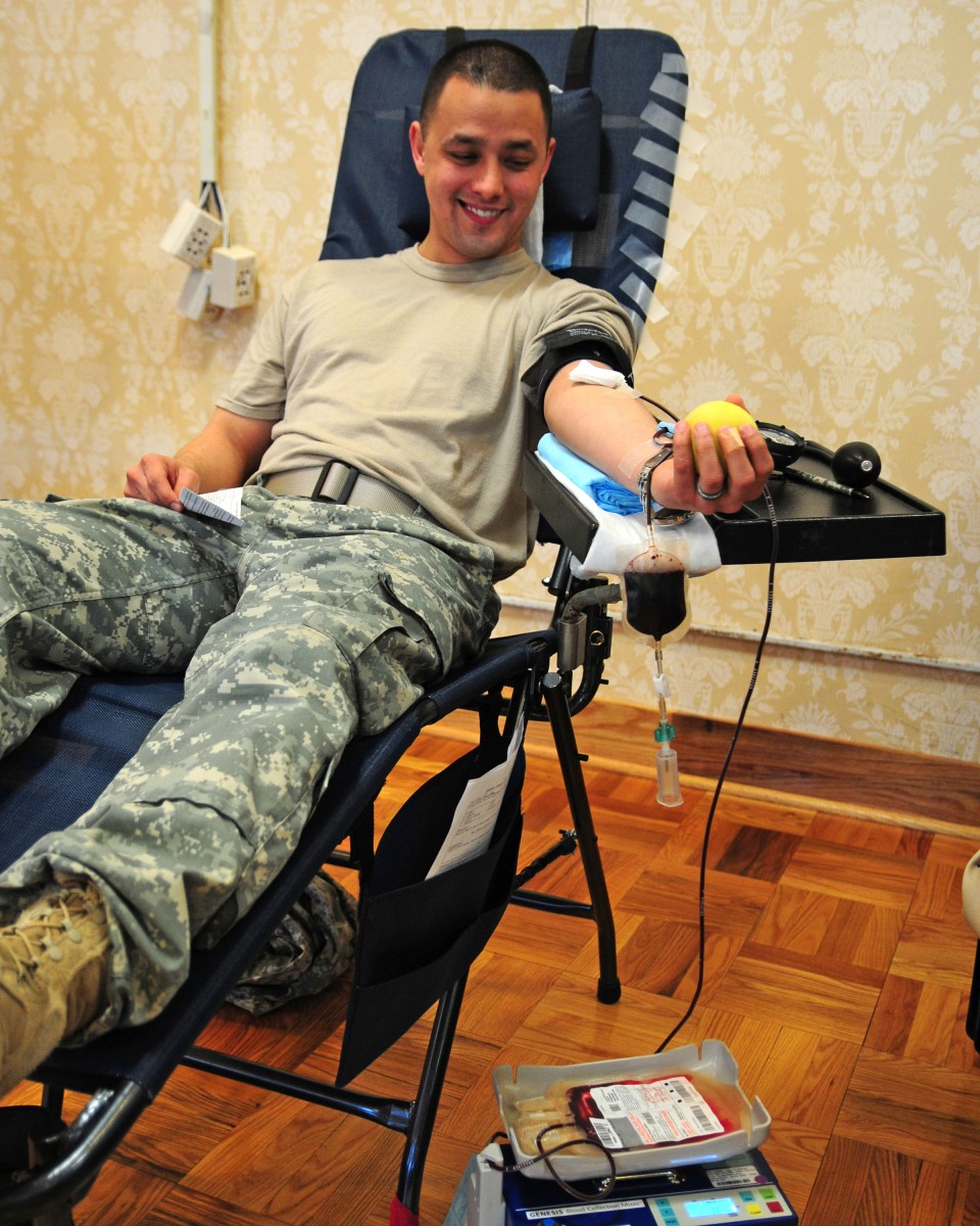 Soldiers support deployed service members with monthly blood drives ...