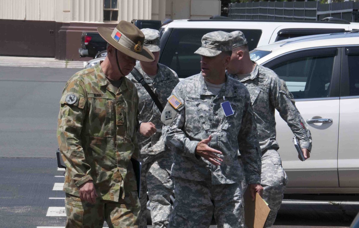 AUSTRALIAN USARPAC DEPUTY GENERAL OF OPERATIONS MAJ. GEN. RICHARD BURR ...