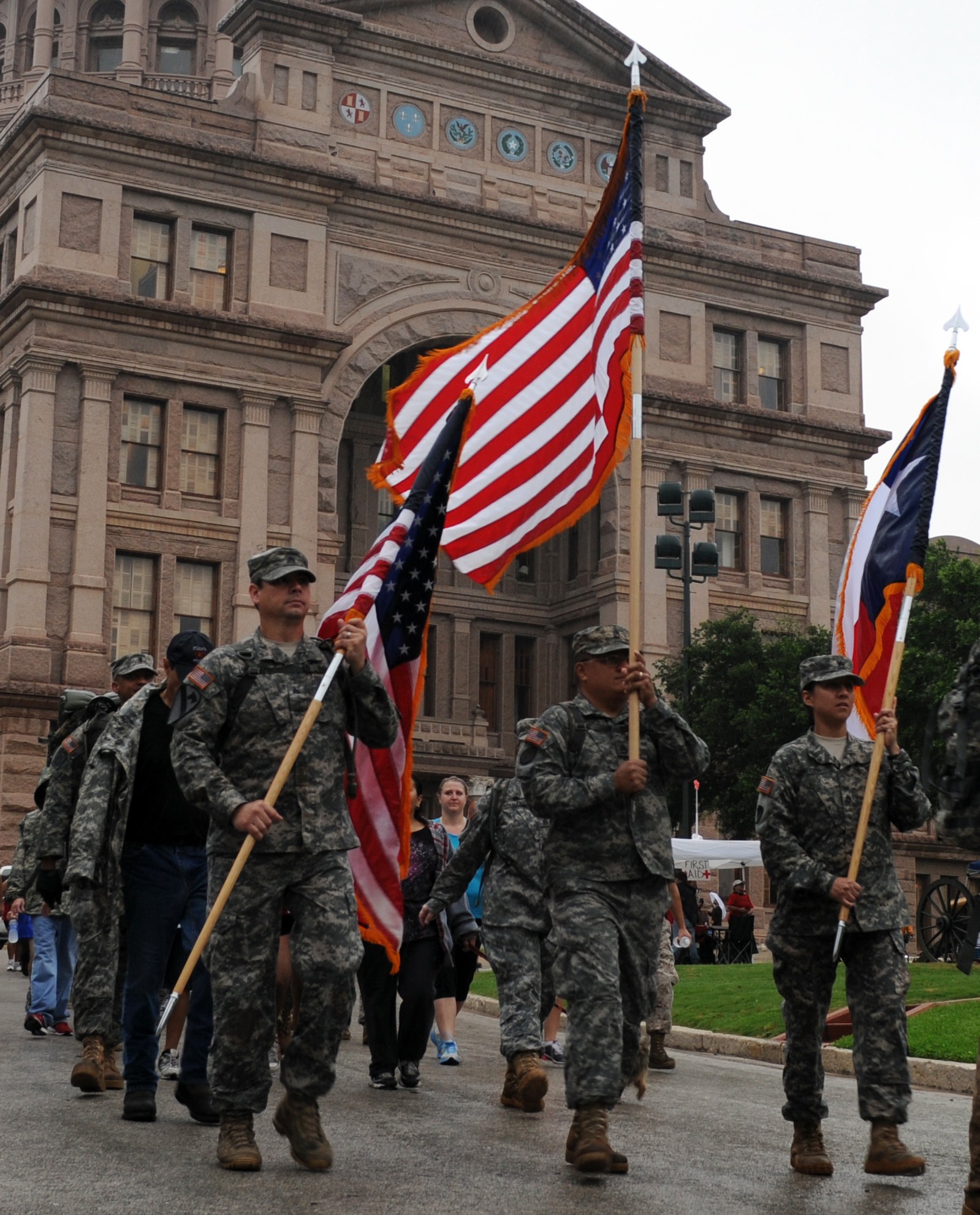 Texas Guardsmen march for fallen heroes | Article | The United States Army
