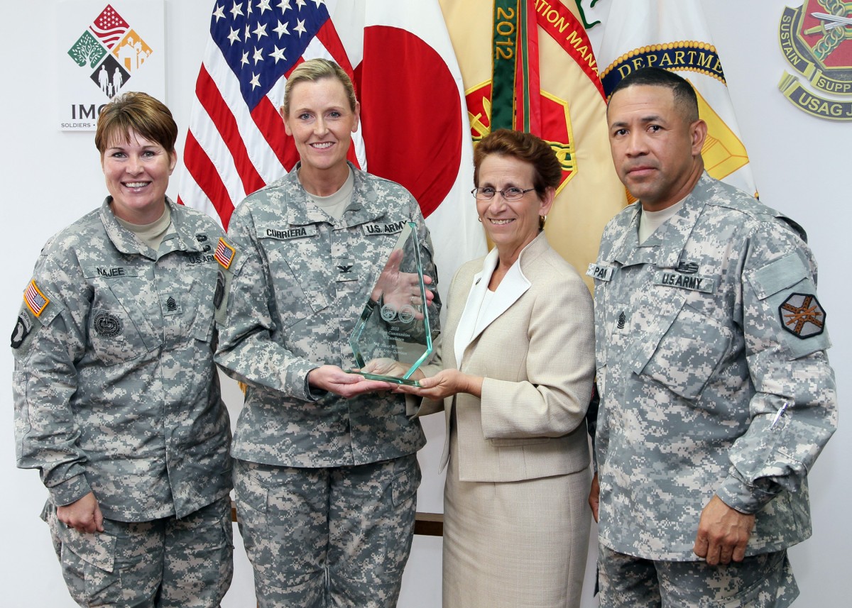US Army Garrison Japan presented Army Communities of Excellence silver ...