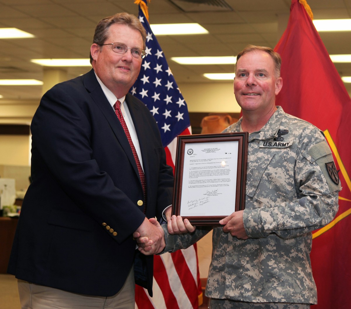 FSNB wins award as best Army bank | Article | The United States Army