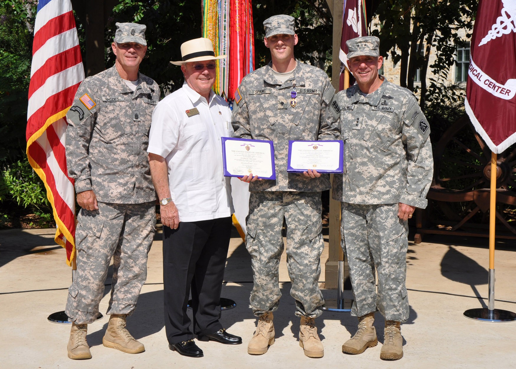 Soldier presented rare double Purple Heart | Article | The United ...