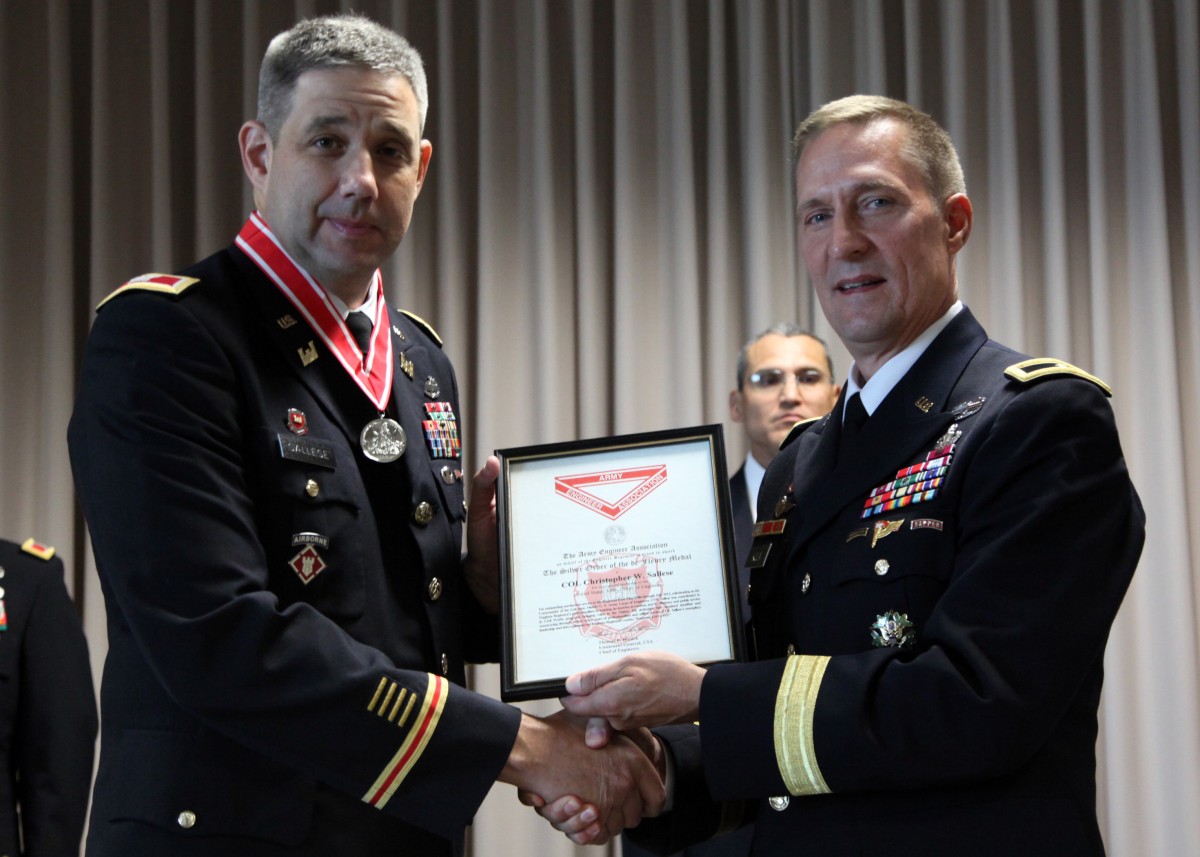 Col. Christopher Sallese honored with de Fleury Medal | Article | The ...