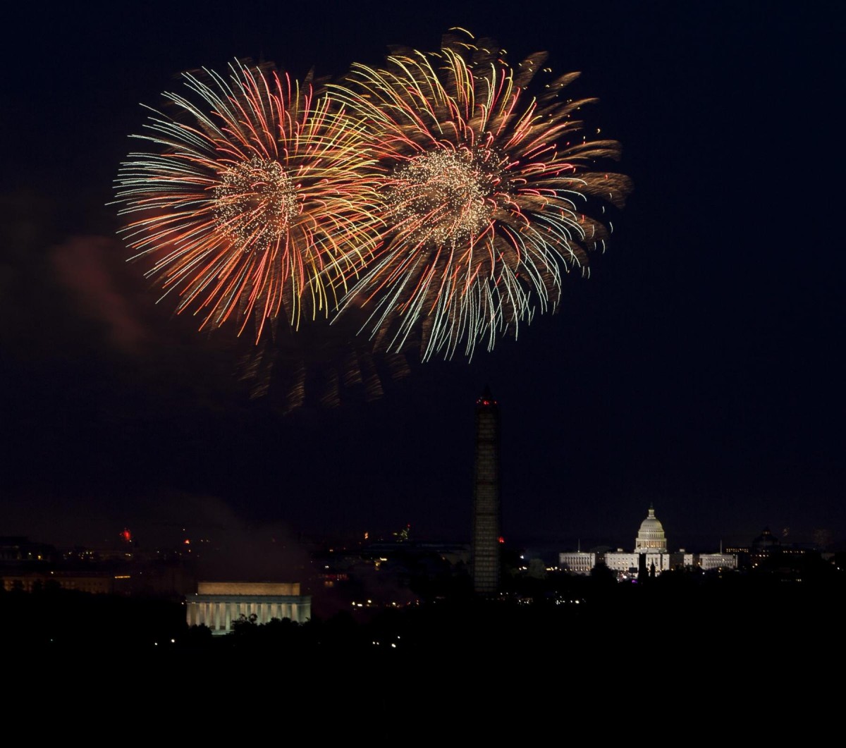 Larger base fireworks crowd, 50-gun salute highlight holiday | Article ...