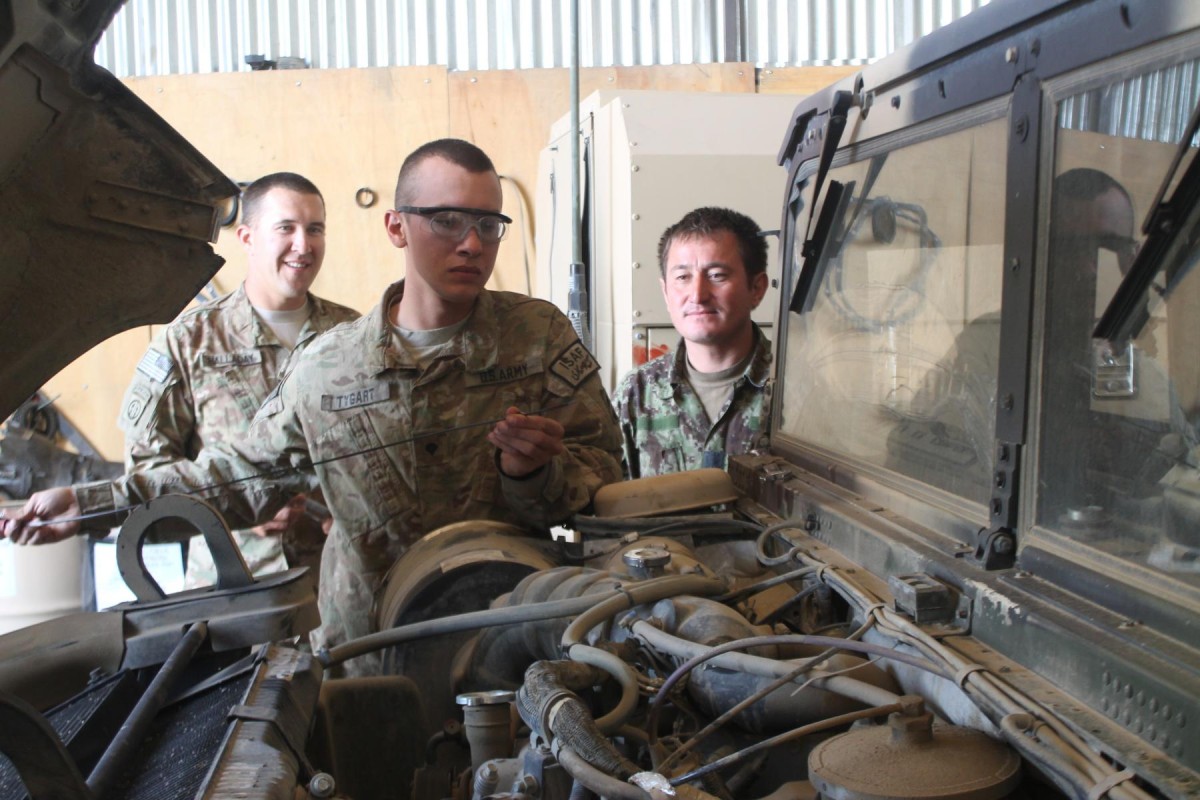 Vanguard mechanics help Afghan National Army repair vehicles, increase ...