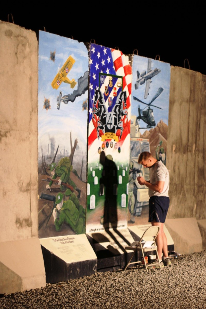 Airman honors Vanguard Brigade with mural | Article | The United States ...